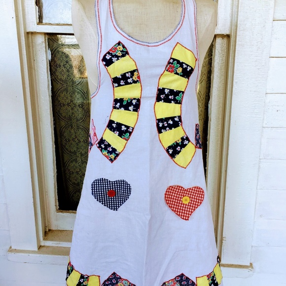 Accessories | Vintage Full Smock Quilt Patchwork Apron Farmhouse | Poshmark